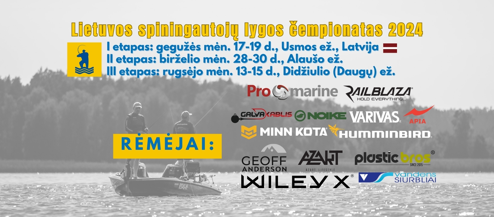 2024 metų Lietuvos spiningautojų lygos tvarkaraštis – spiningautojai.lt