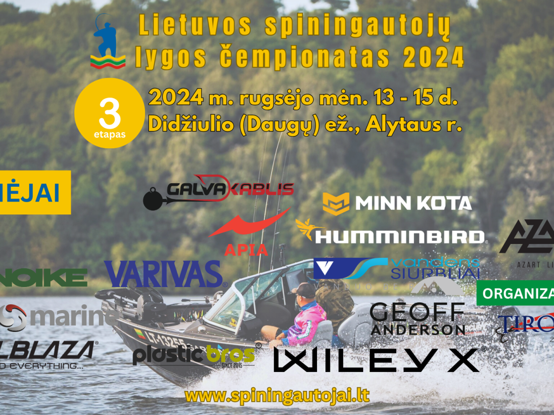 spiningautojai.lt – Lietuvos spiningautojų lyga, LSL čempionatas, spiningavimo varžybos